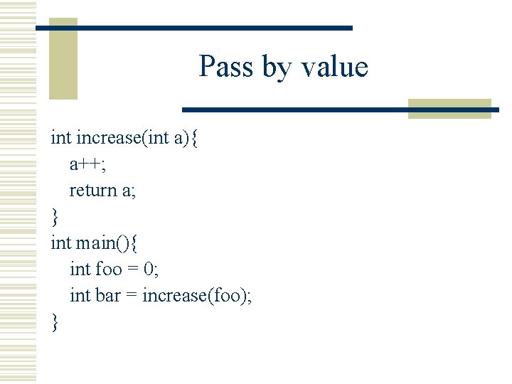 C Tutorial Session 3 Pointers continued External Variables