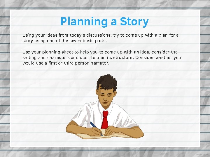 How to Plan a Good Story Lesson Objective