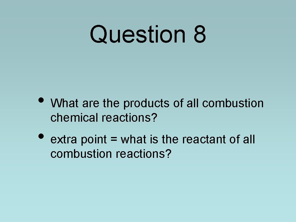 Chemical Reactions Review Game Rules Lab Table Teams