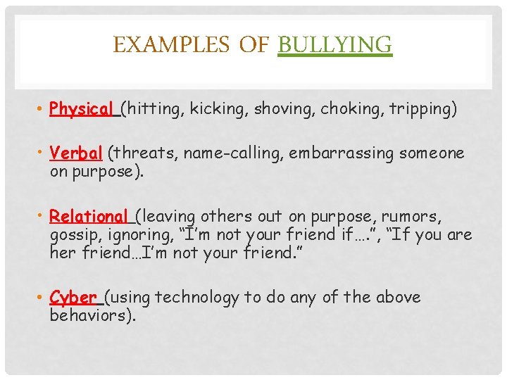 RUDE VS MEAN VS BULLYING WHATS THE DIFFERENCE