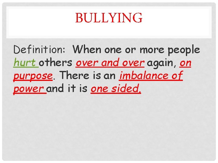 RUDE VS MEAN VS BULLYING WHATS THE DIFFERENCE