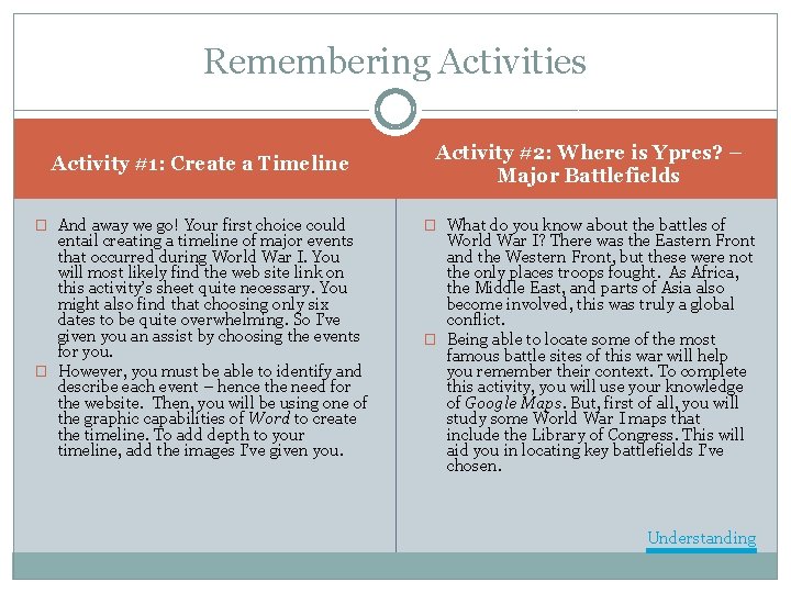 World War I Using Primary Sources Web Quest