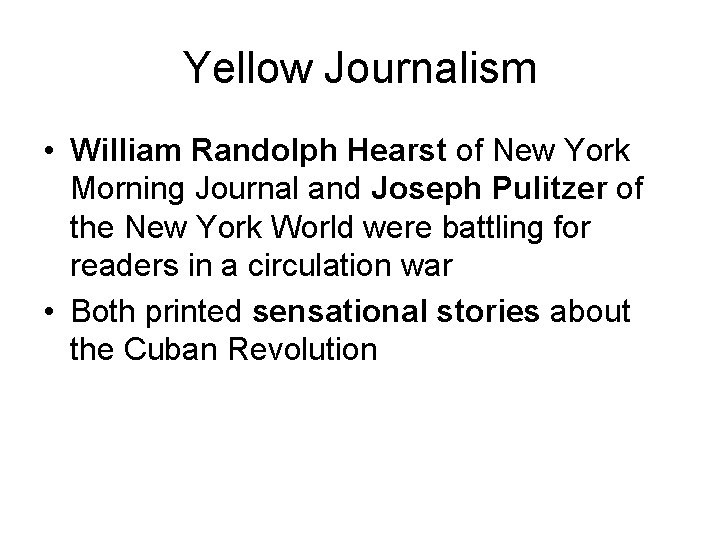 Aim How did the Spanish American War contribute