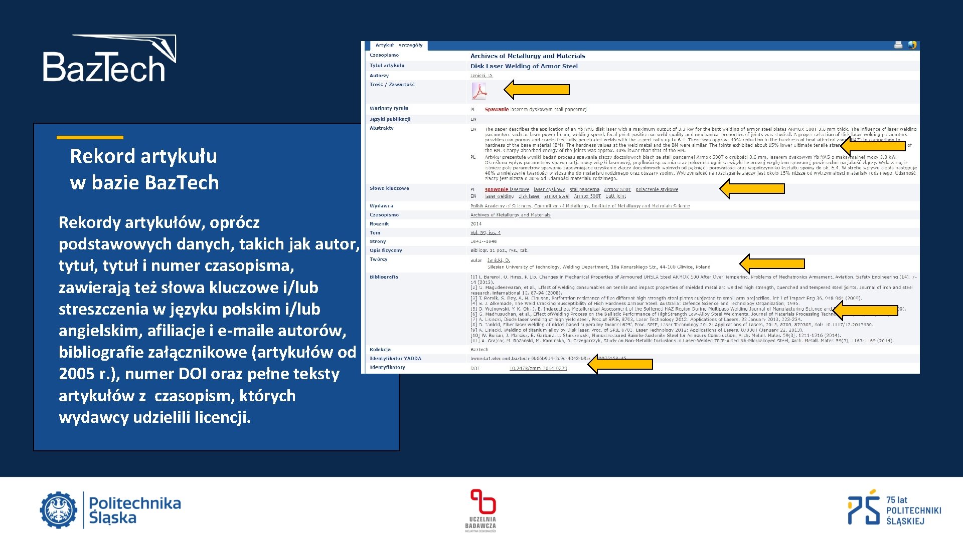 1 Baz Tech Baza danych o zawartoci polskich