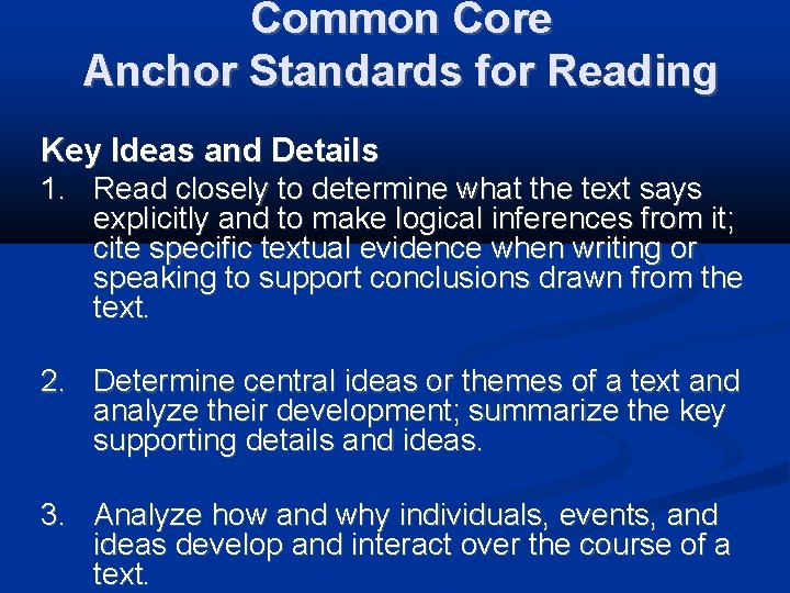 Literacy in Action Module 2 Text Comprehension Objectives