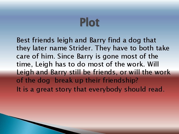 Strider by Beverly Cleary by Rommel Jackson Thomas