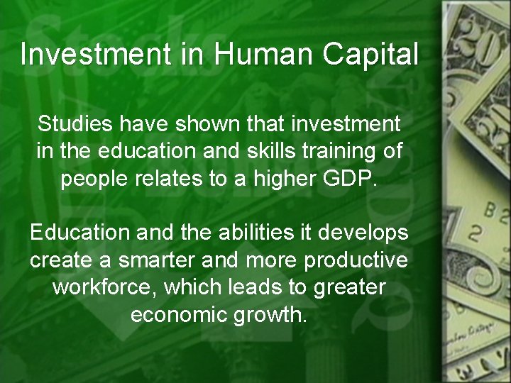 What is the relationship between human capital capital
