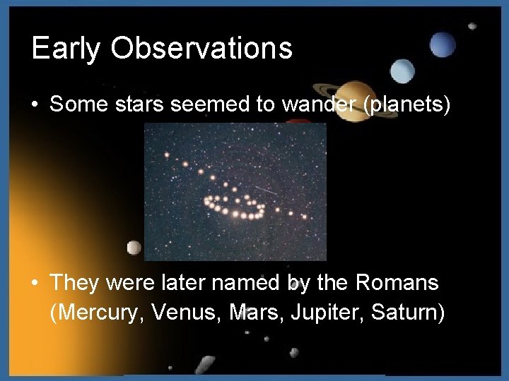 Observing the Solar System Section 20 1 Early