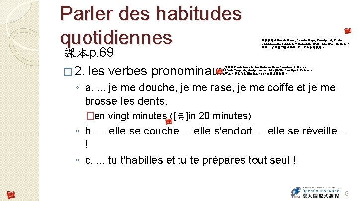 Les verbes pronominaux Annie Berthet Catherine Hugot Vronique