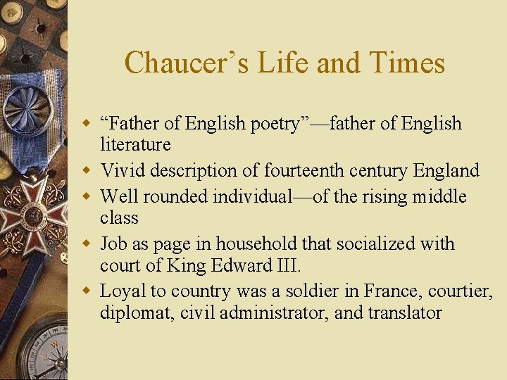 Geoffrey Chaucer The Canterbury Tales Picture of pilgrimage