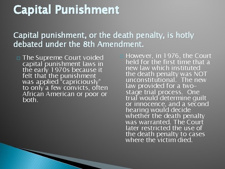 Punishment Bail and Preventative Detention Bail is a