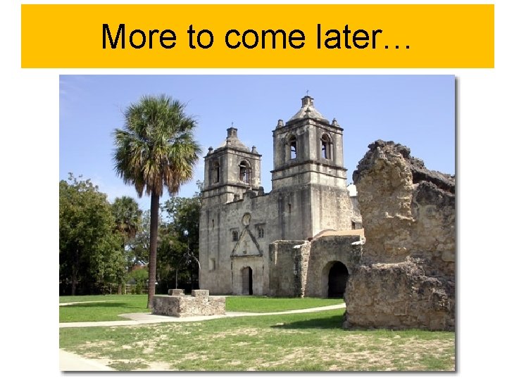 Spanish Missions in Texas Vocabulary Warm Up For