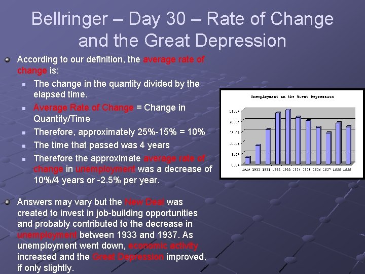 U S History Math Bellringer Day 30 Rate