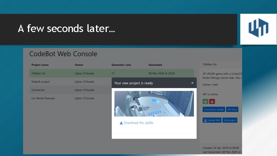 Code Bot UX Generate code from EA wireframes
