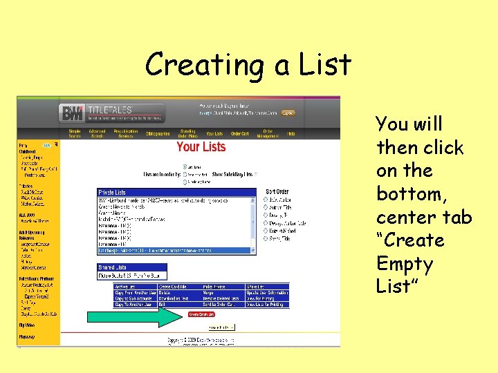 Using the BWI Website A tutorial on how