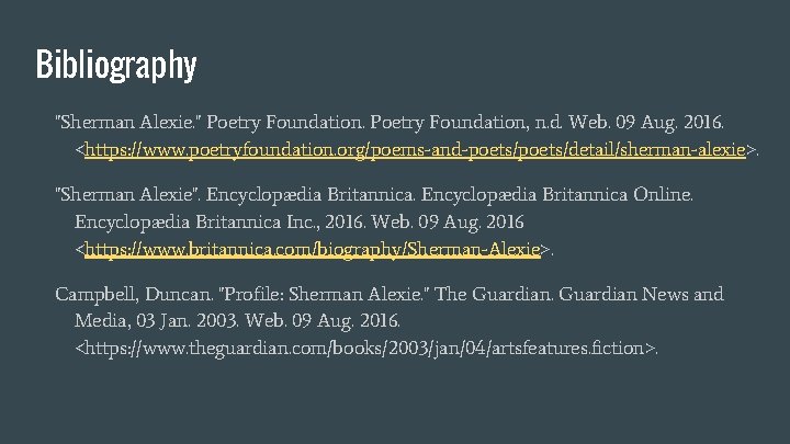 Sherman Alexie October 7 1966 Present GENERAL born