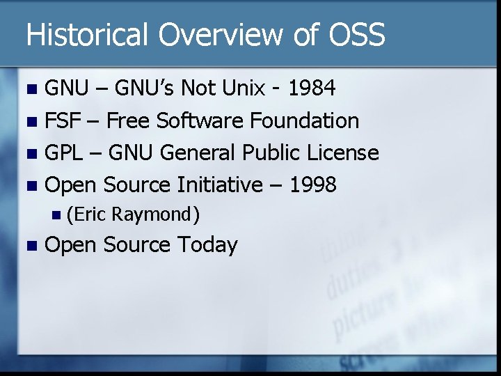 Open Source Software Architecture and Design By John