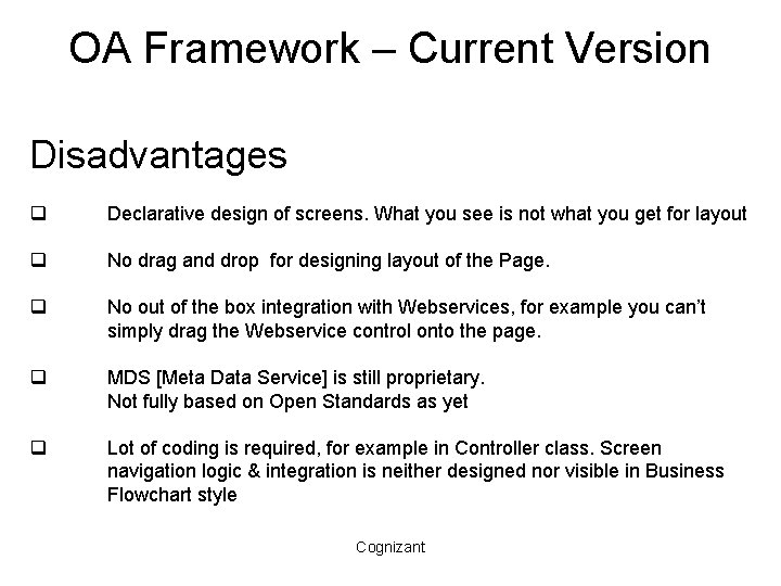 Brief History of OA Framework and its future