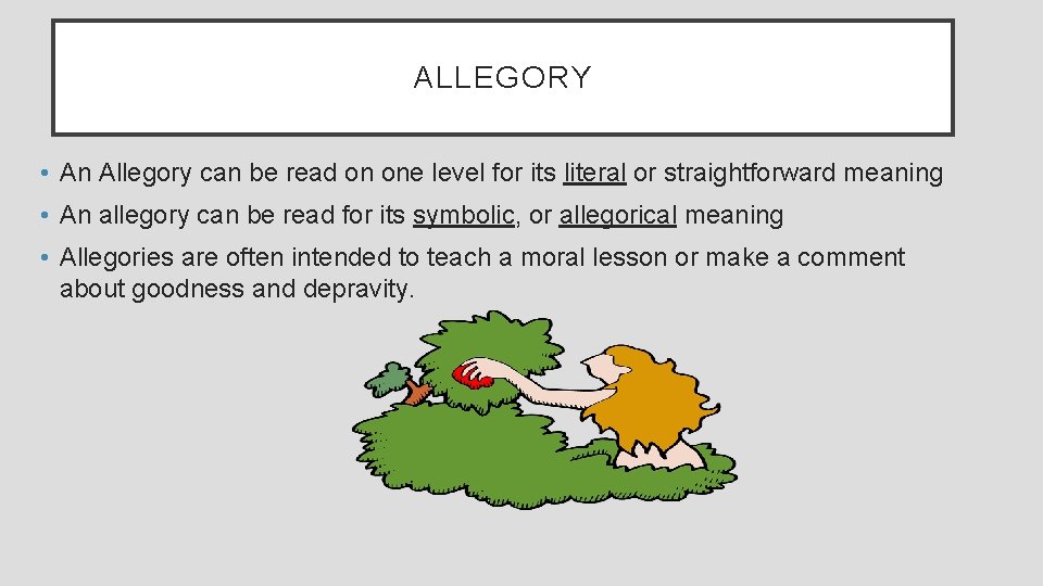 SYMBOLISM AND ALLEGORY PUBLIC INHERITED SYMBOLS INVENTED SYMBOLS