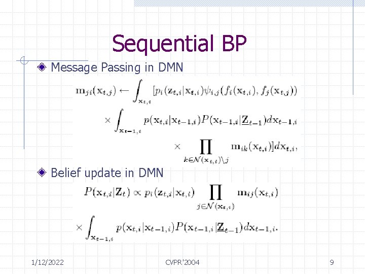 Multiscale Visual Tracking by Sequential Belief Propagation Gang