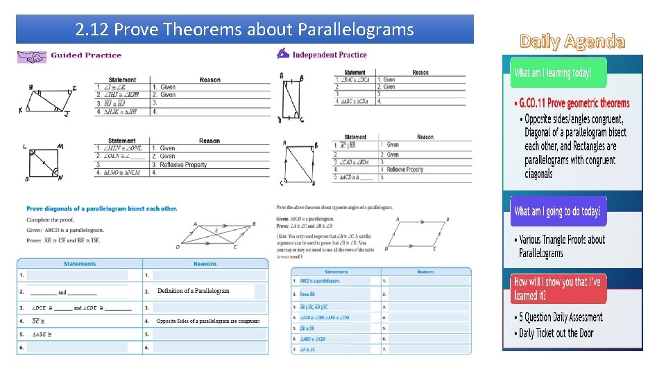 Unit 2 Congruence Similarity Proofs Vocabulary Builder Vocabulary