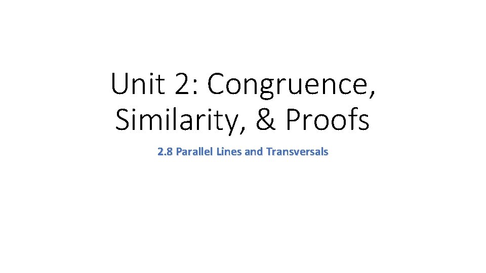 Unit 2 Congruence Similarity Proofs Vocabulary Builder Vocabulary