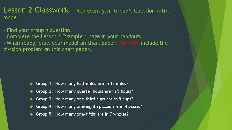PreAlgebra Lesson 2 Interpreting Division of a Whole