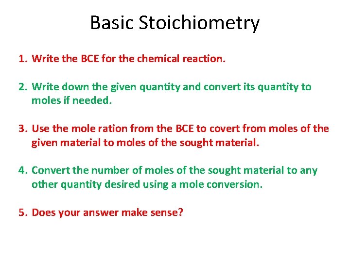 Mole Conversions The mole is the basic SI