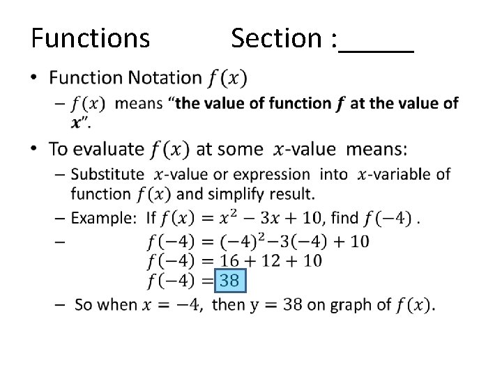 MATH 1314 College Algebra Functions and their Graphs