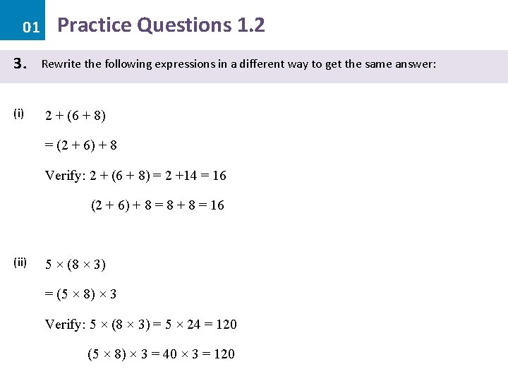CHAPTER Number Systems Solutions Practice Questions 1 2