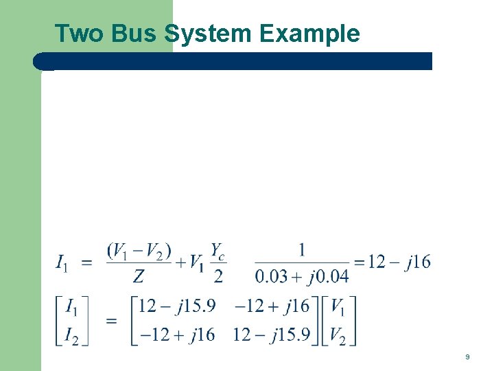 ECE 476 POWER SYSTEM ANALYSIS Lecture 11 Ybus