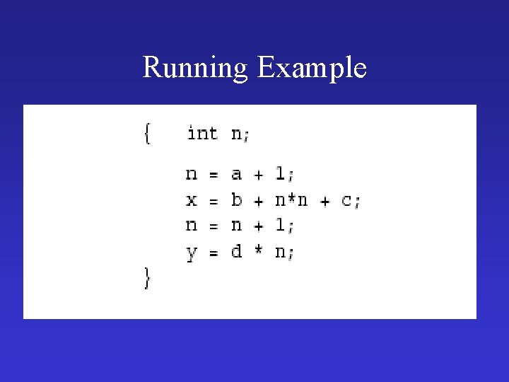 Code Generation for Basic Blocks Introduction Mooly Sagiv
