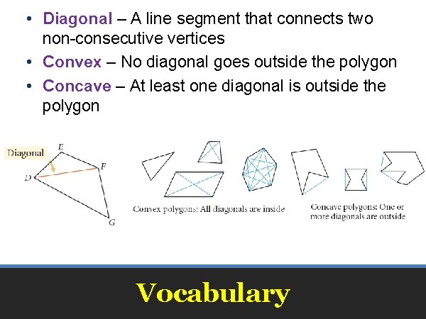 Polygon Angle Sum Theorems Geometry 3 4 Vocabulary