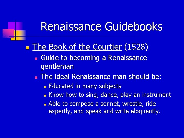 Presentations n Grade sheets You will be grading