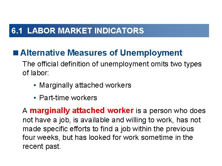 6 Jobs and Unemployment CHAPTER CHECKLIST When you