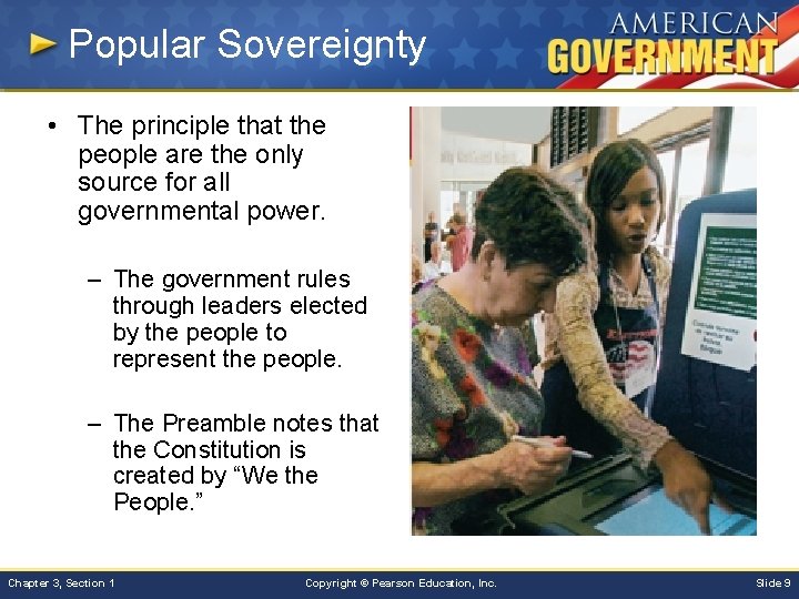 Chapter 3 The Constitution Section 1 ObjectivesLearning Targets