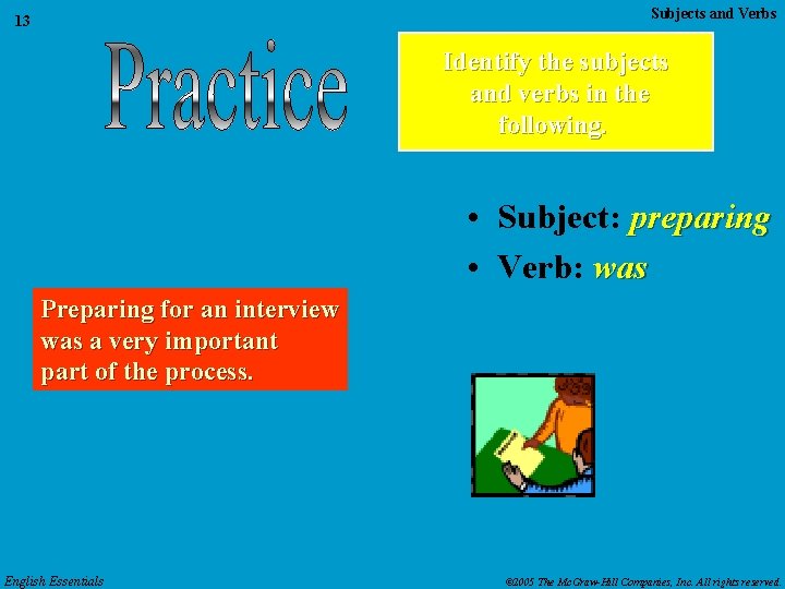 Chapter One Subjects and Verbs English Essentials John