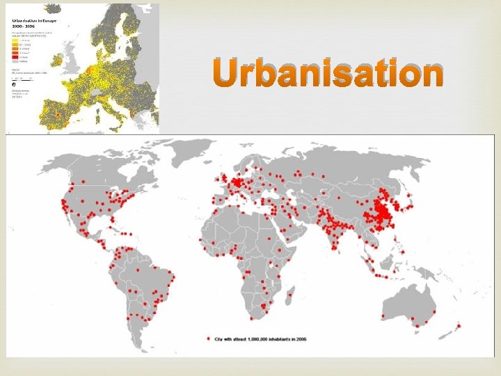 Developing world cities Counter Urbanisation Name and explain