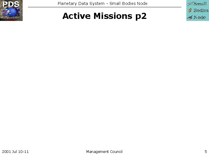 Planetary Data System Small Bodies Node SBN Report