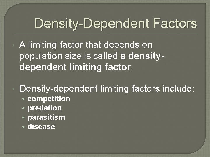 5 2 Limits to Growth Objectives Identify factors