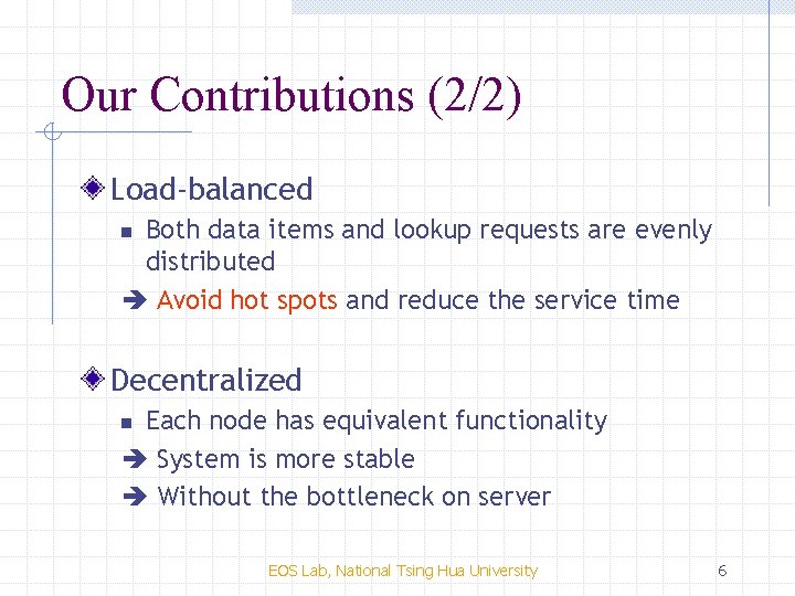 A Scalable And Loadbalanced Lookup Protocol For High