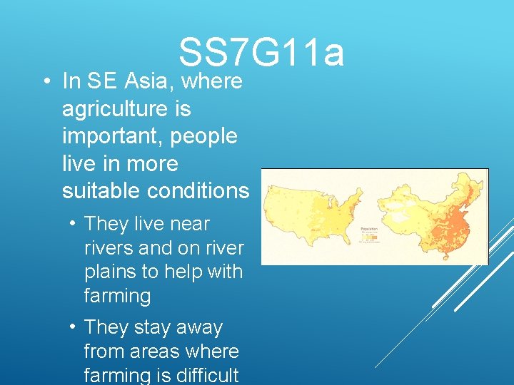 Population Distribution in SE Asia SS 7 G