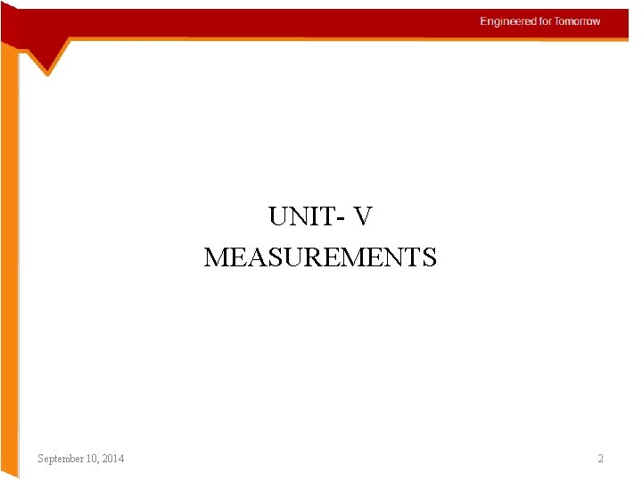 Mechanical Measurements and Metrology Subject Code 10 ME