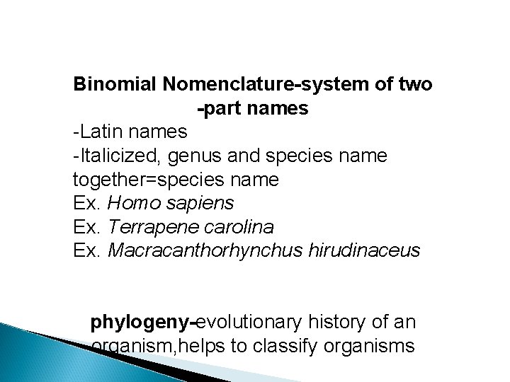 Classification Taxonomybranch of biology that names and groups