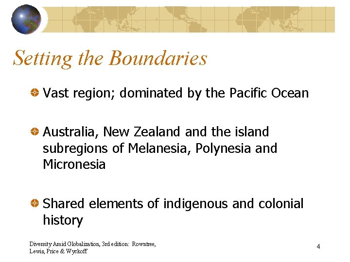 Chapter 14 Australia and Oceania Diversity Amid Globalization
