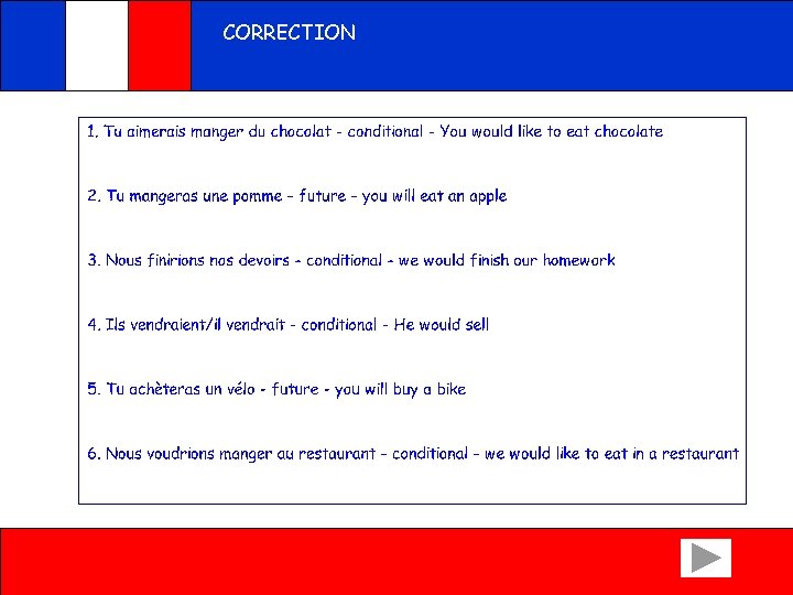 Le conditionnel OBJECTIVES Explaining the conditional and its