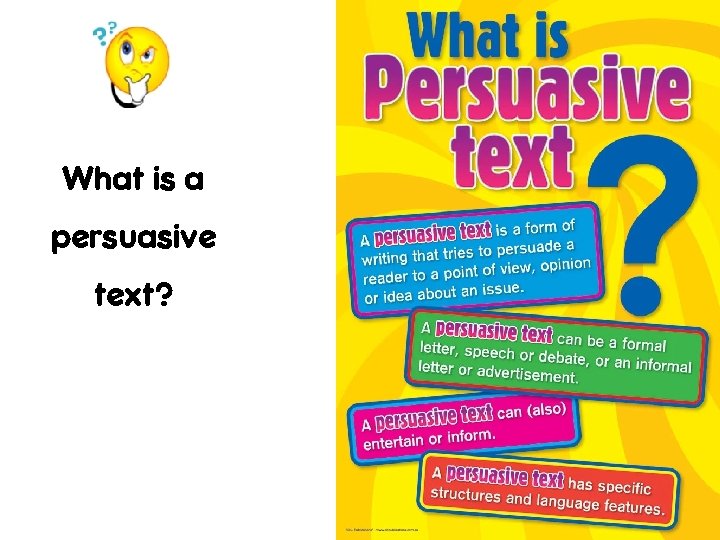 We are learning about persuasive language so that