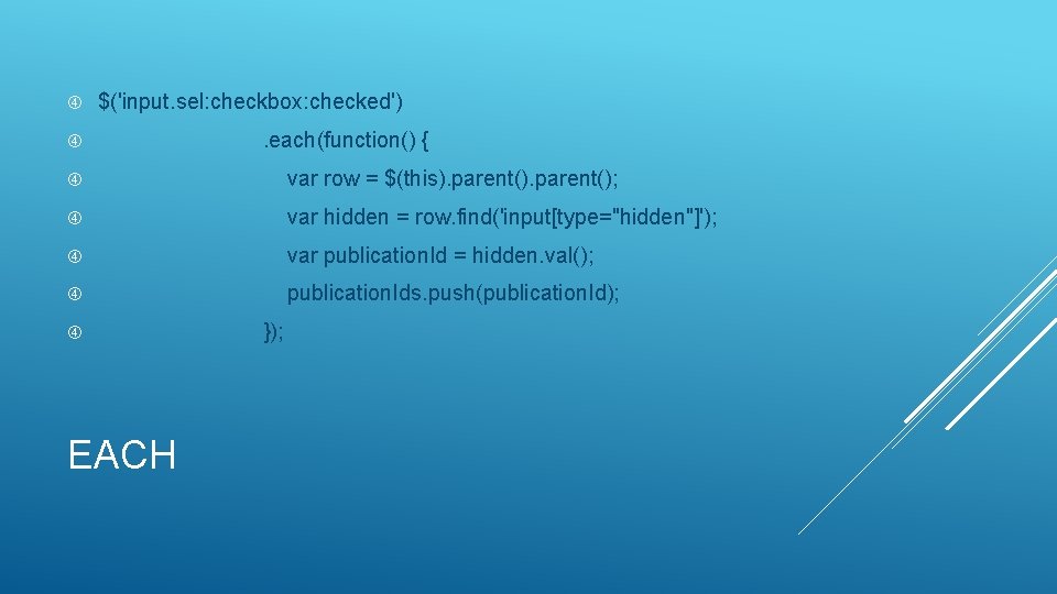 BUILDING AN APP WITH JQUERY AND AJAX Carolyn