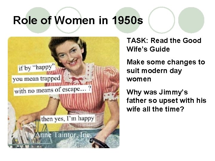 THE GOD BOY Role of Women in 1950