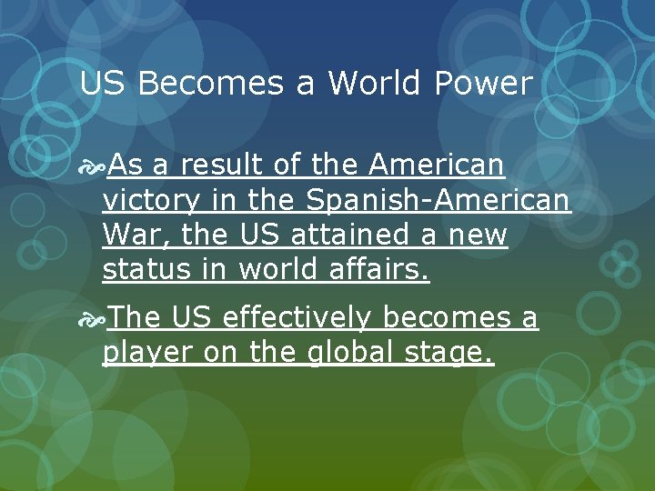 America Becomes a World Power 1890 1917 Georgia
